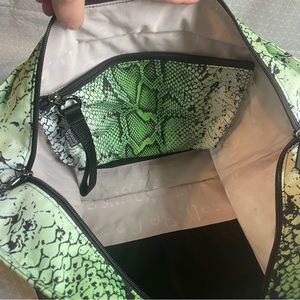 Andi | Bags | Andi New York Green Reptile Large Tote Weekender | Poshmark